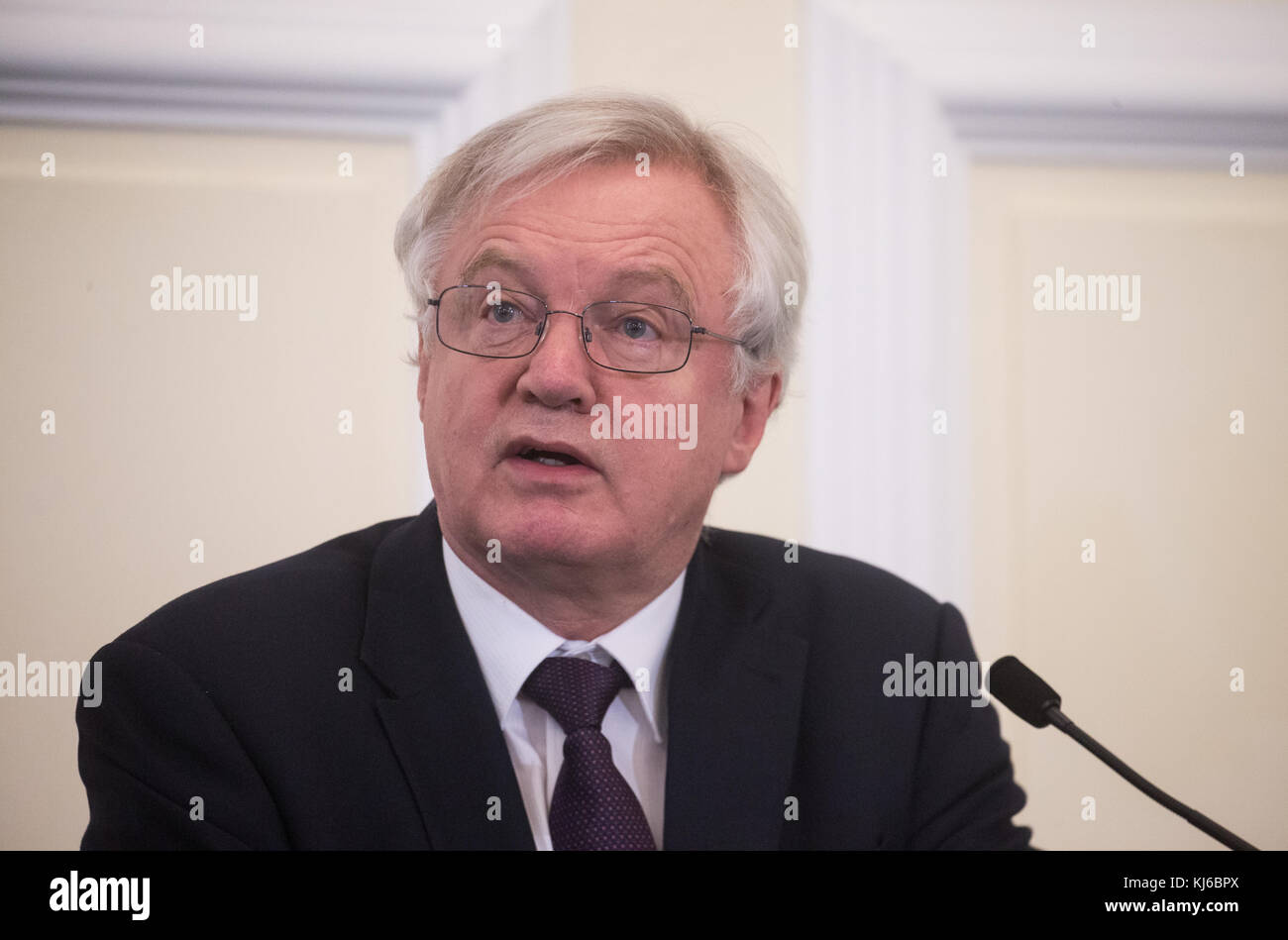 Secretary of State for Exiting the European Union, David Davis ...
