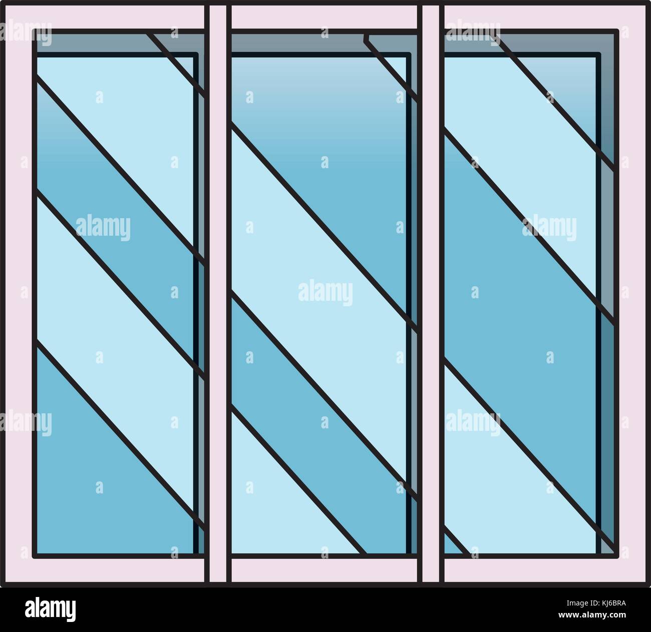 Window of interior home house and view theme Isolated design Vector ...