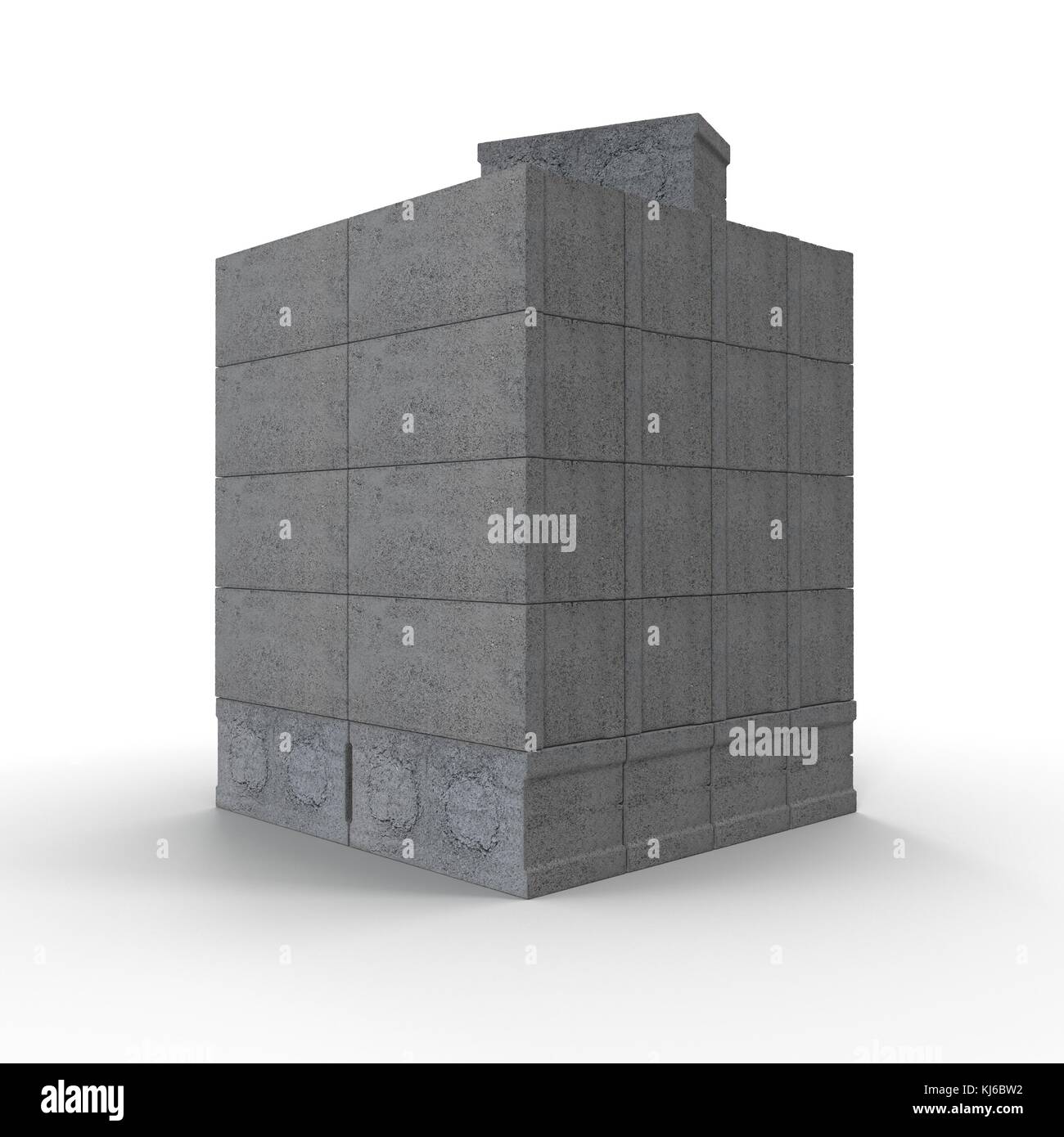 Stack concrete blocks on Cut Out Stock Images & Pictures - Alamy