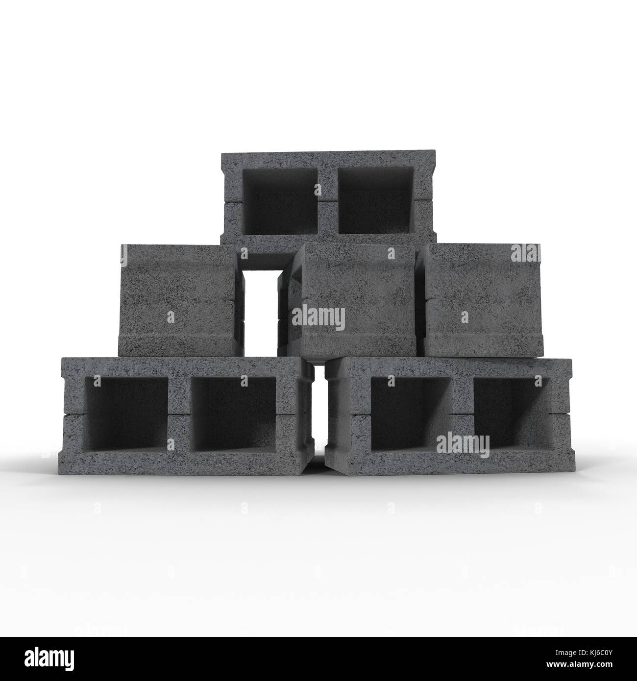 Grey cinder block background Cut Out Stock Images & Pictures - Alamy