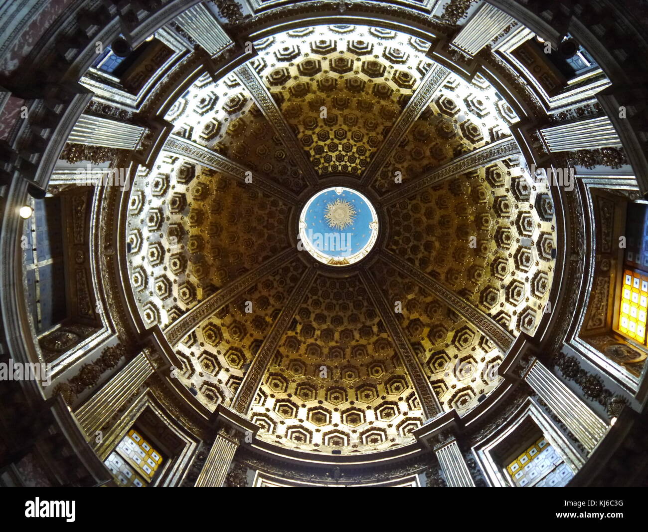Inside the Cupola dome Holy Mary of Assumption, Cathedral of Santa ...