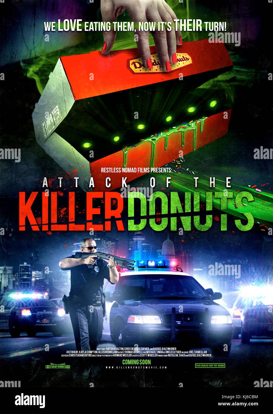ATTACK OF THE KILLER DONUTS, US poster, 2016. © Level 33 Entertainment ...