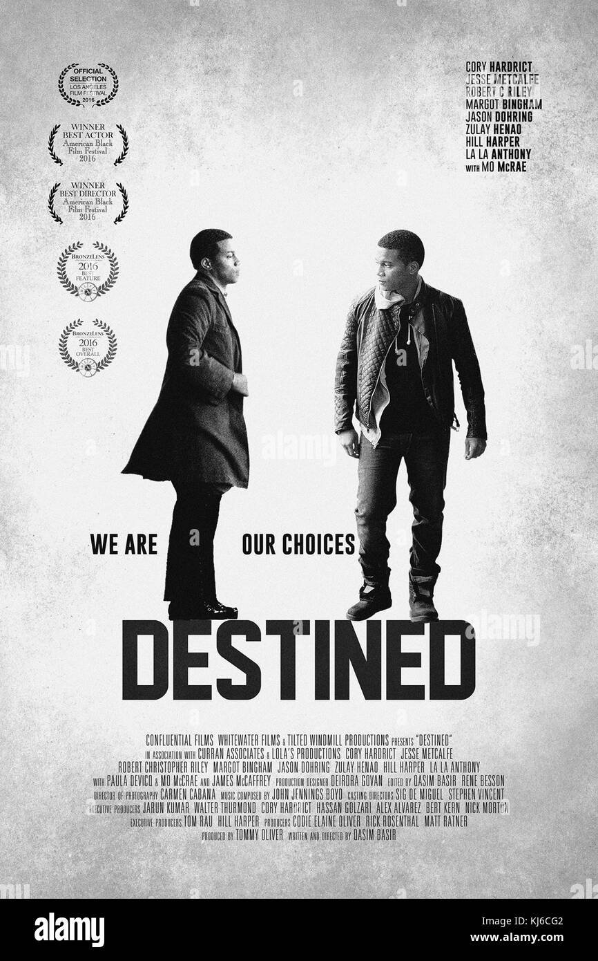 DESTINED, poster, Cory Hardrict (in dual role), 2016. ©XLrator Media ...