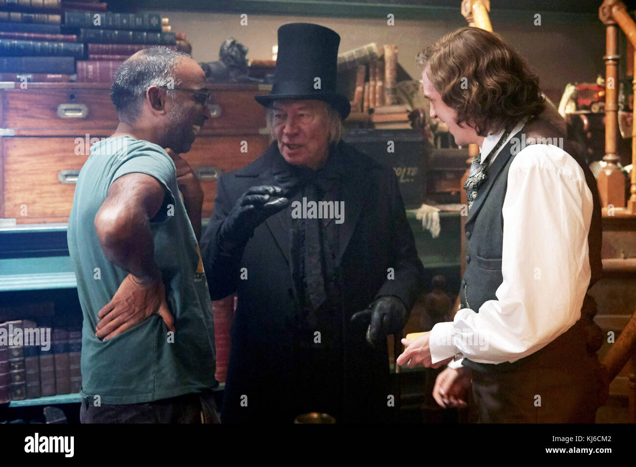 THE MAN WHO INVENTED CHRISTMAS, from left: Director Bharat Nalluri ...