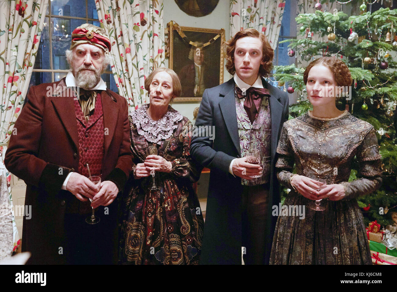 THE MAN WHO INVENTED CHRISTMAS, from left: Jonathan Pryce, Ger Ryan ...