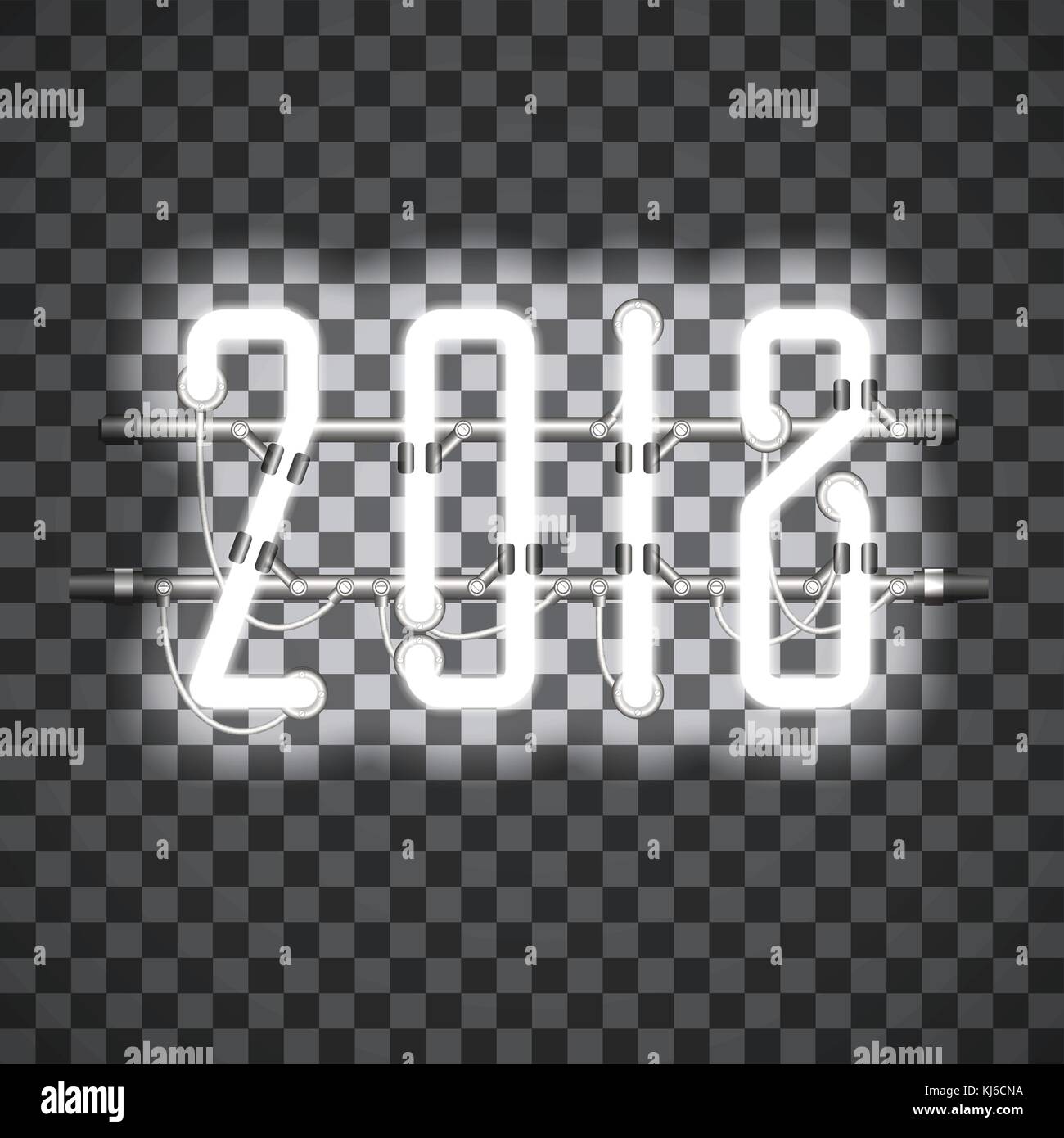 Illuminated white sign Stock Vector Images - Alamy