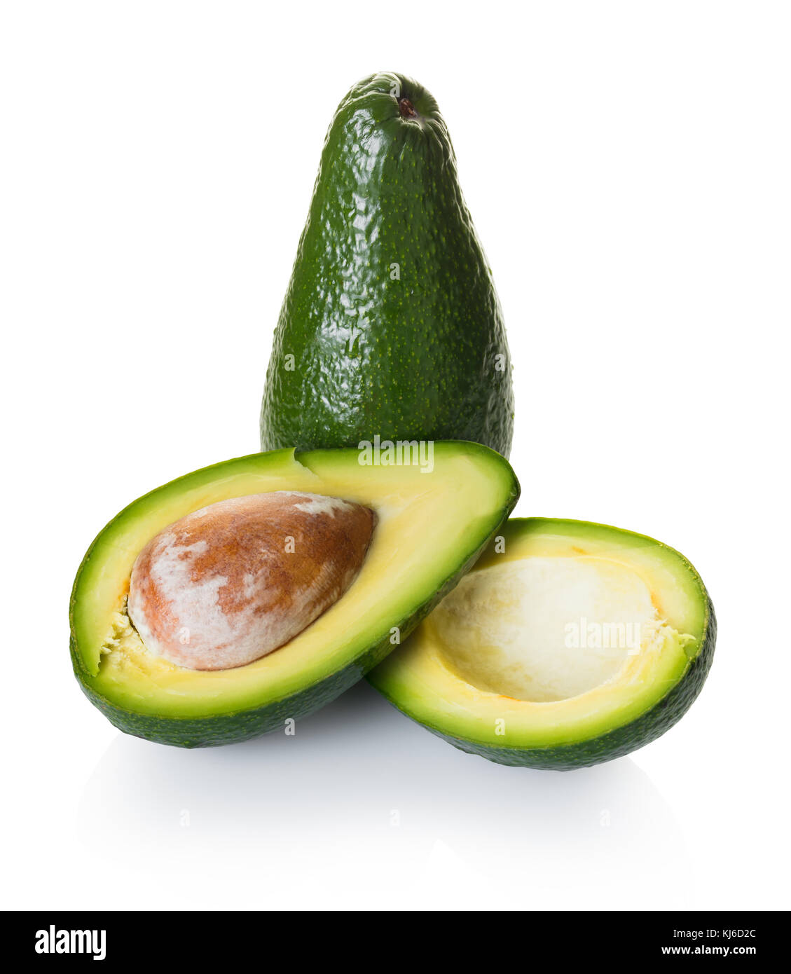 ripe avocado closeup on white isolated background Stock Photo - Alamy