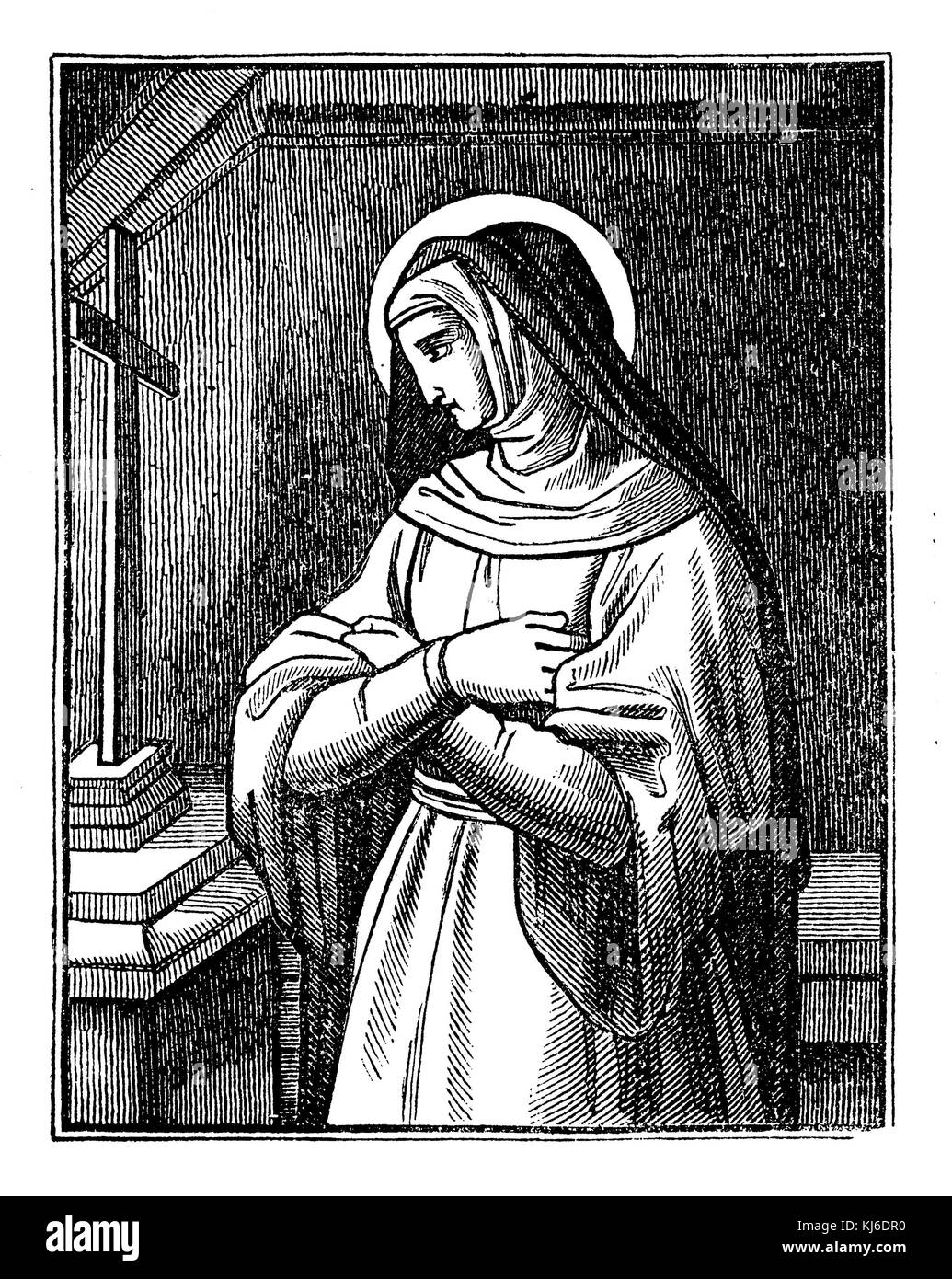 Hl. Walburga, Abbess (Hl. Walburga, Äbtissin Stock Photo - Alamy