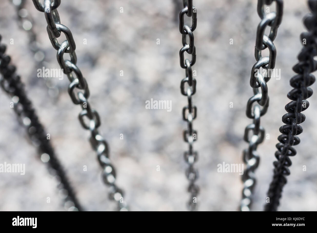 metal chain fade from top look deep with copy space for some idea Stock ...