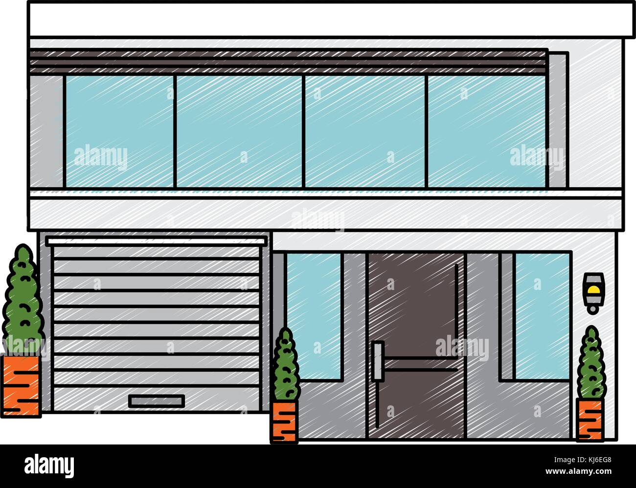 Building house model village Stock Vector Images - Alamy