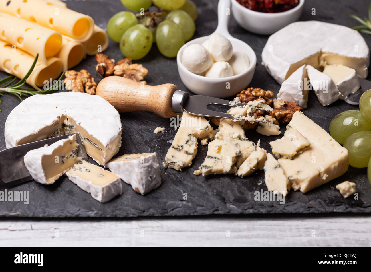 Cheese delicious plate Stock Photo - Alamy