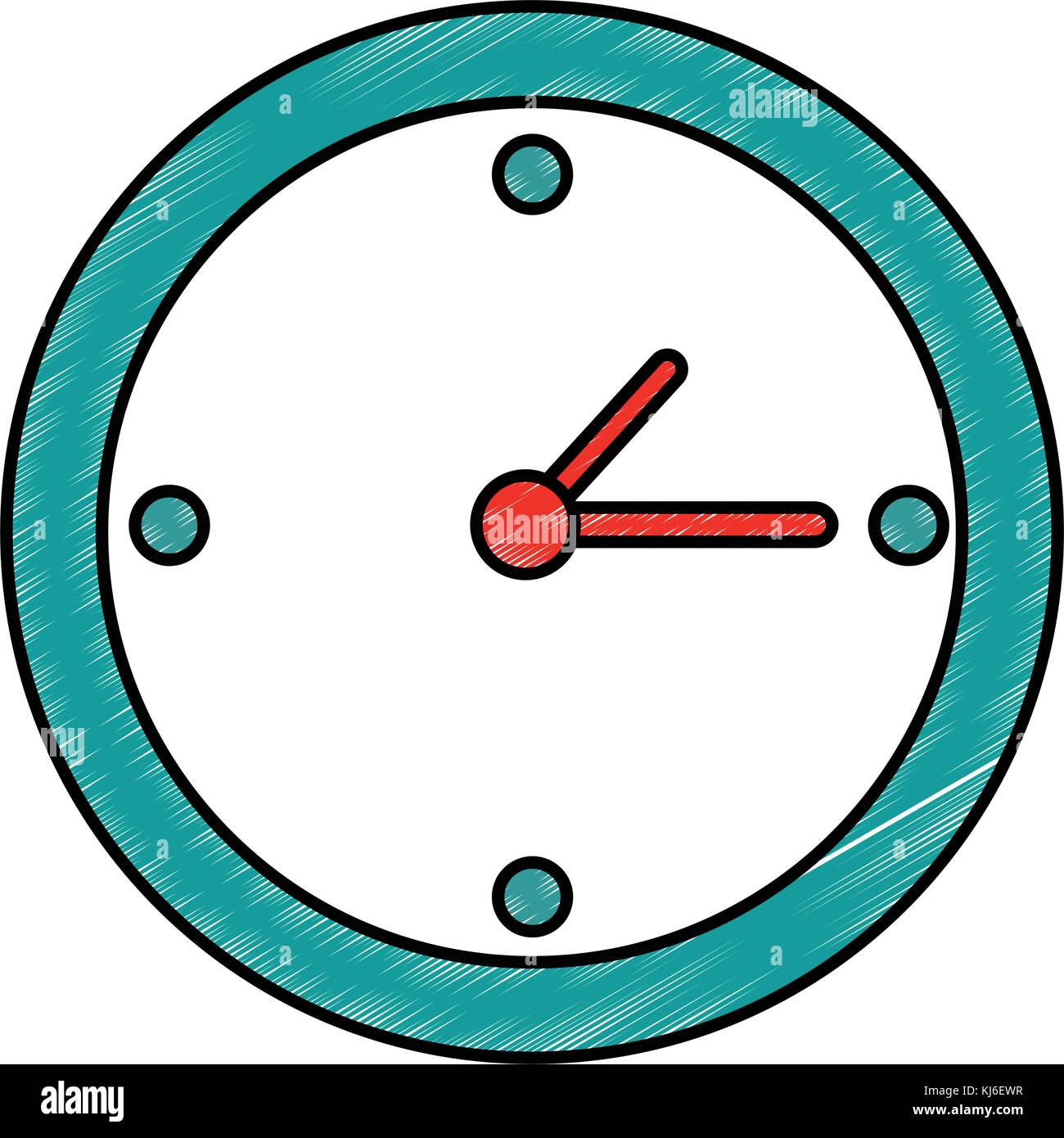 time clock isolated icon Stock Vector Image & Art - Alamy