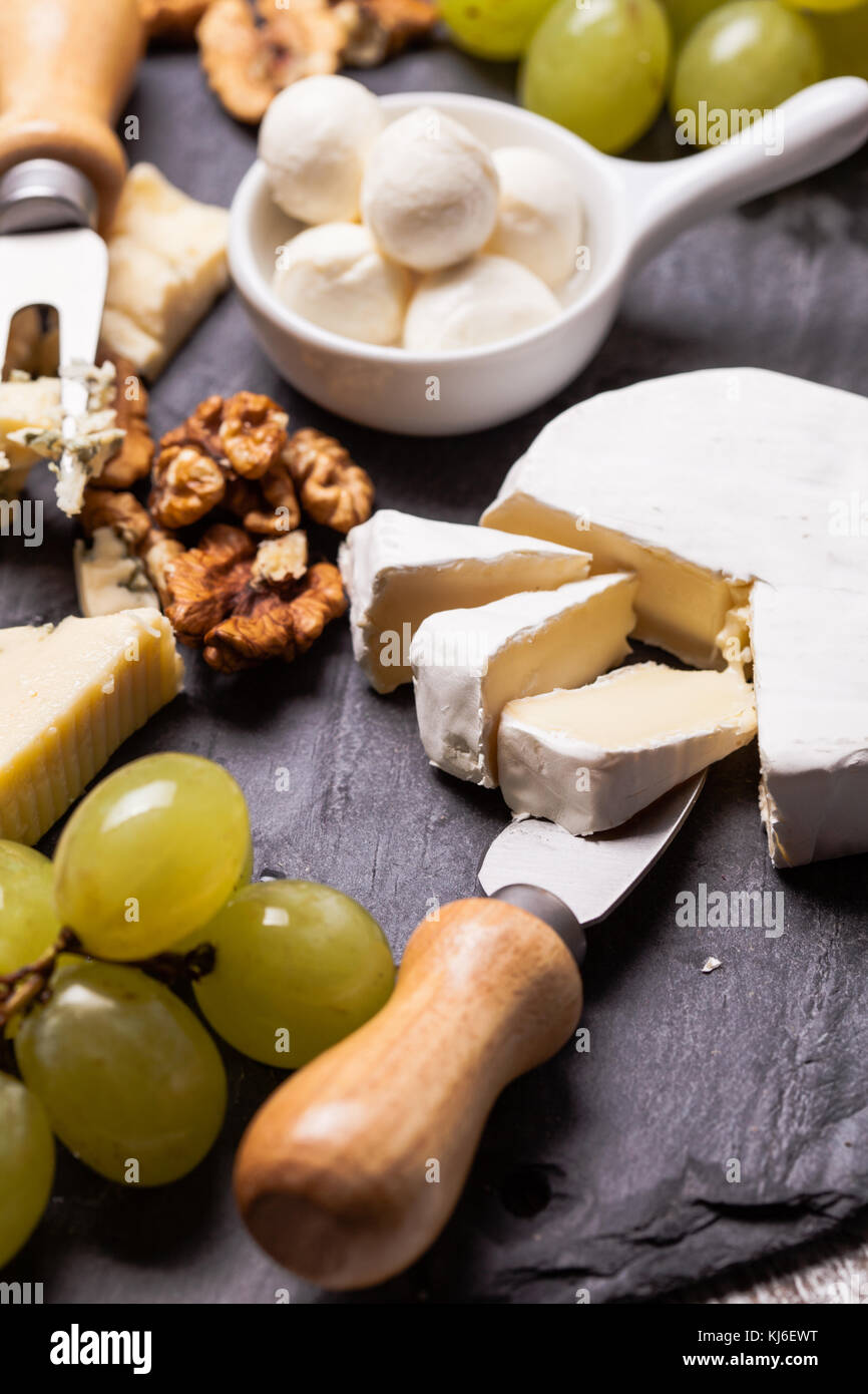 Cheese delicious plate Stock Photo - Alamy