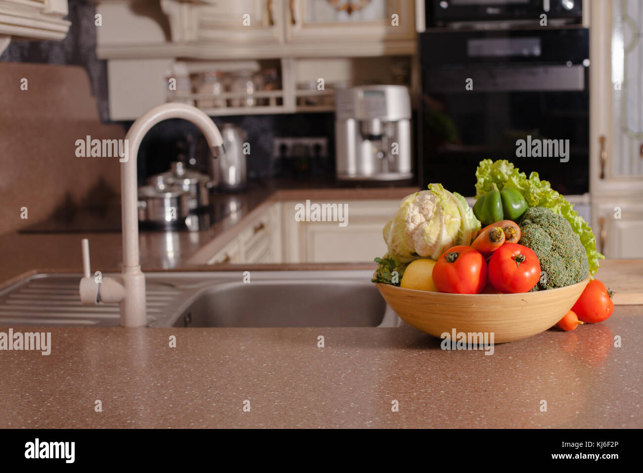 Vegetables in the kitchen Stock Photo - Alamy