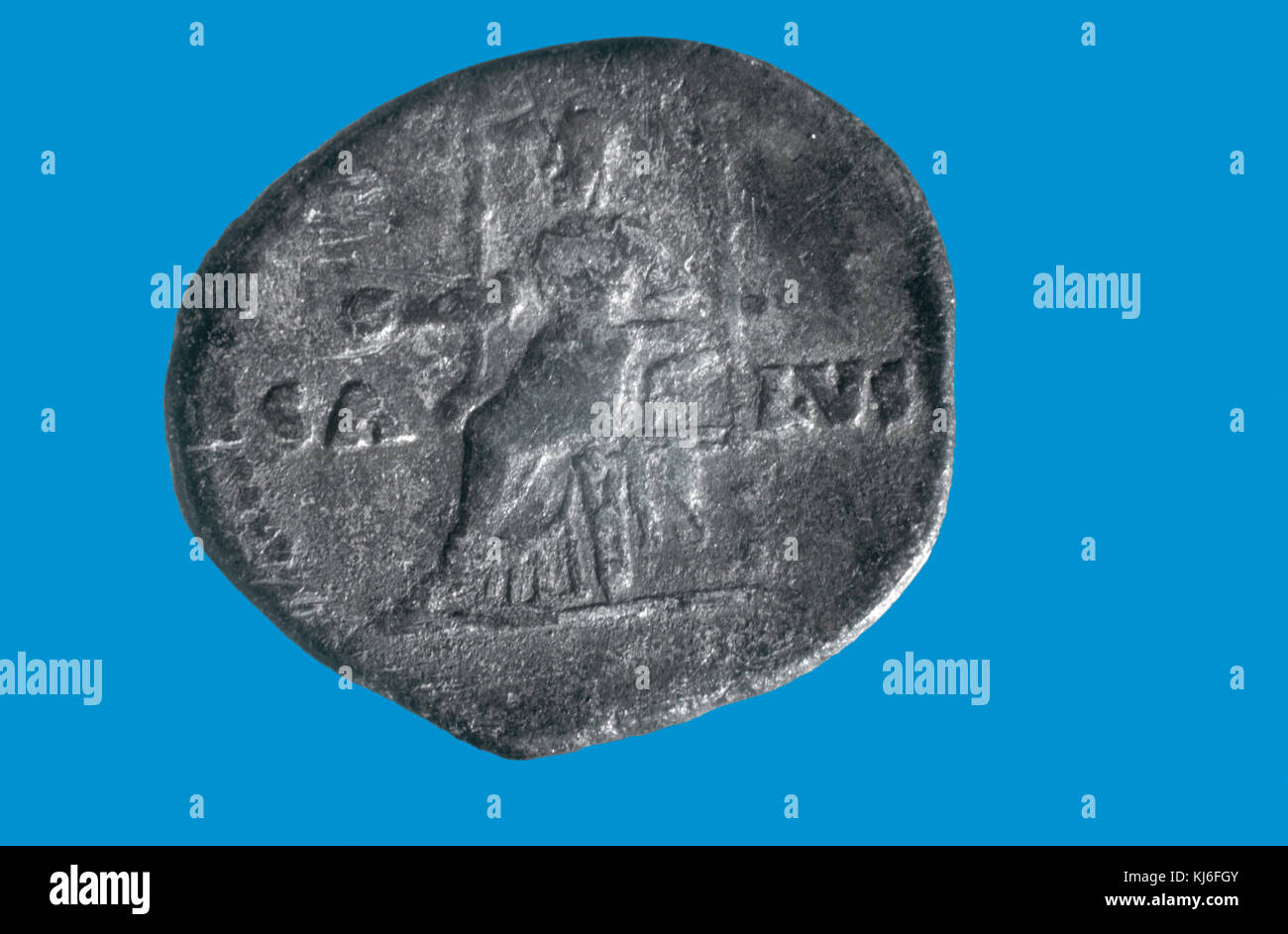 Silver Denarius Coin of Nero IMP.NERO CAESAR AUG PX Stock Photo - Alamy