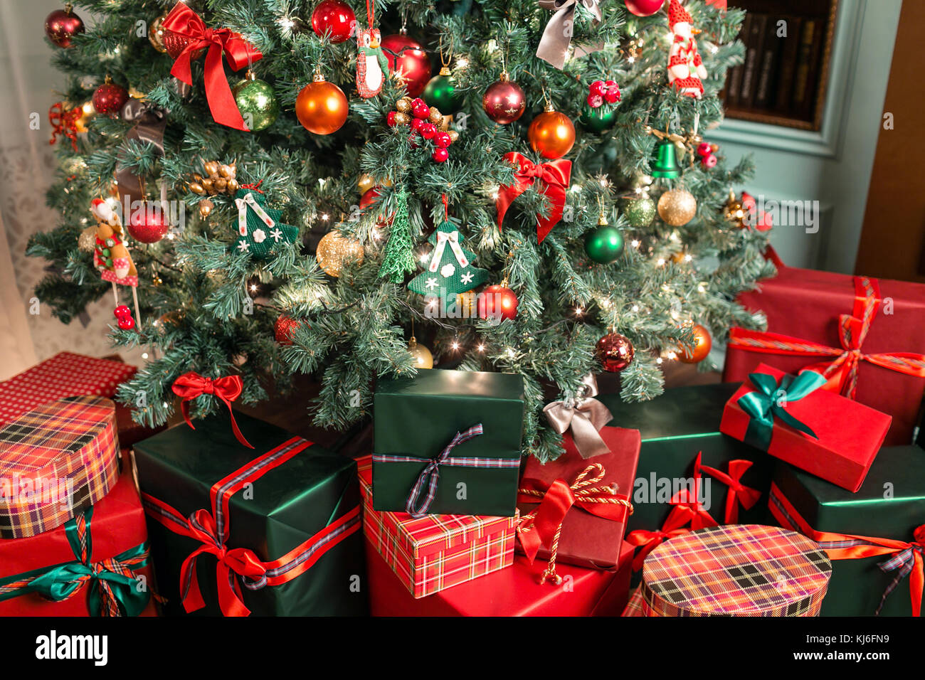 Pile Of Presents Under Tree