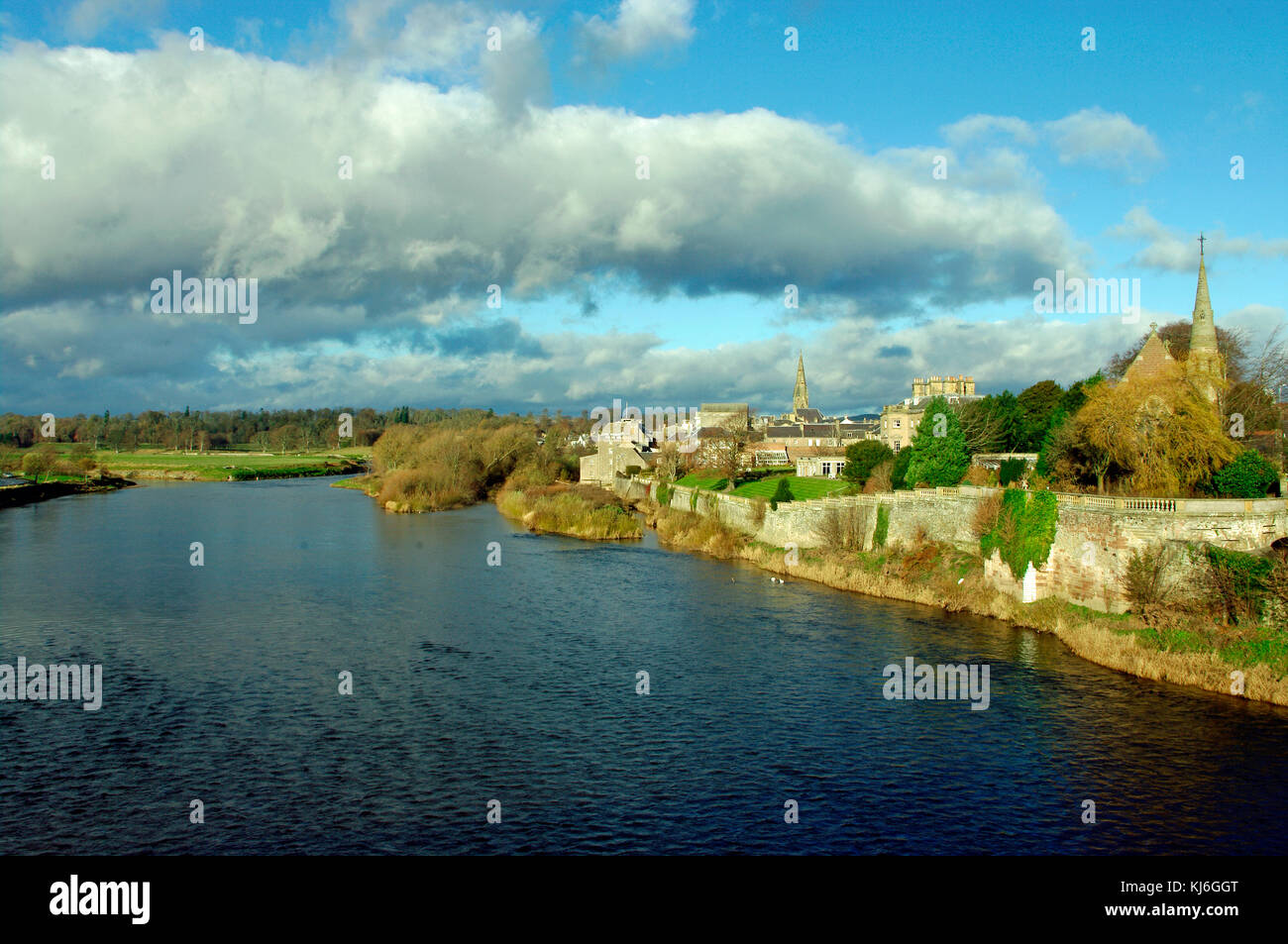 River Tweed, Kelso, Scotland Stock Photo - Alamy