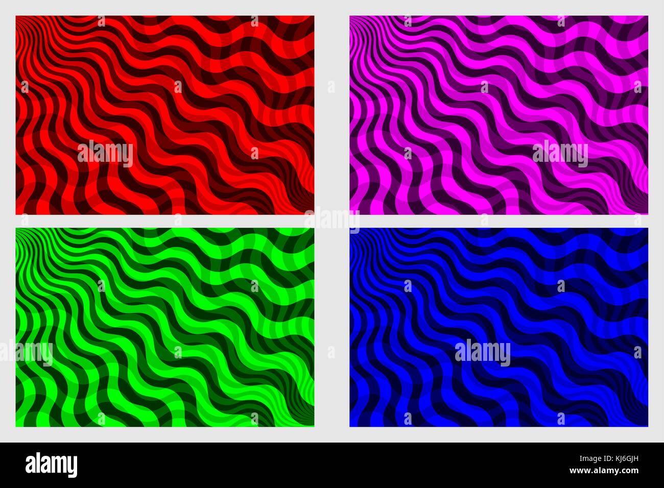 Rays - abstract striped background - vector set Stock Vector Image ...