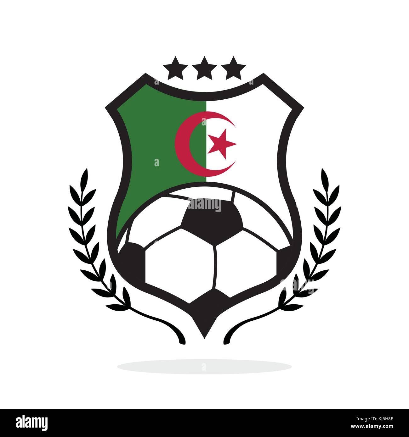 Algeria National Football Team Crest High Resolution Stock Photography ...