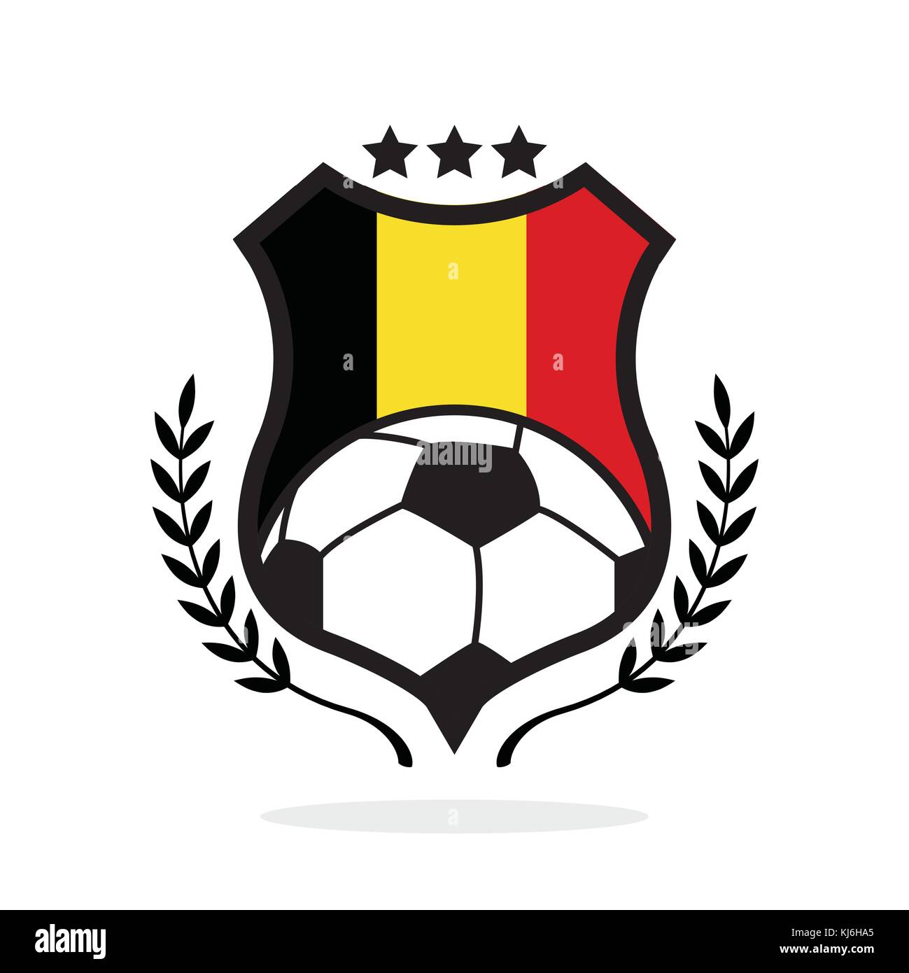 Football ball belgium flag Stock Vector Images - Alamy
