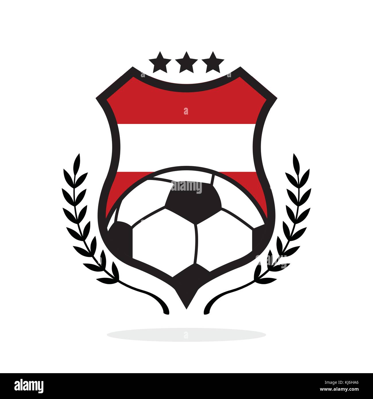 Austria national flag football crest Stock Vector Image & Art - Alamy
