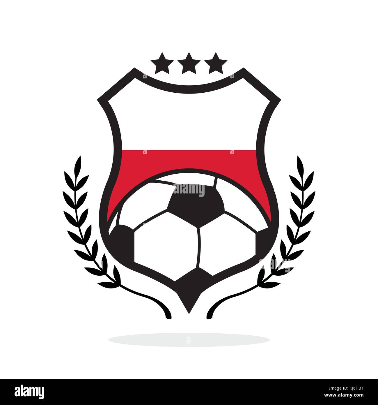 Poland national flag football crest Stock Vector Image & Art - Alamy