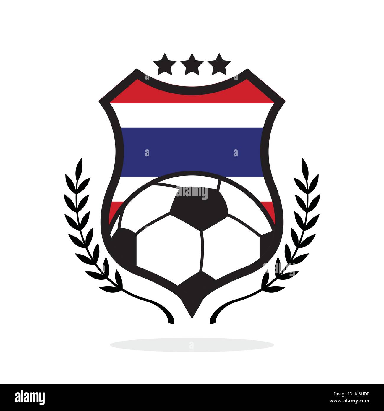 Illustration ball flag thailand Cut Out Stock Images & Pictures - Alamy