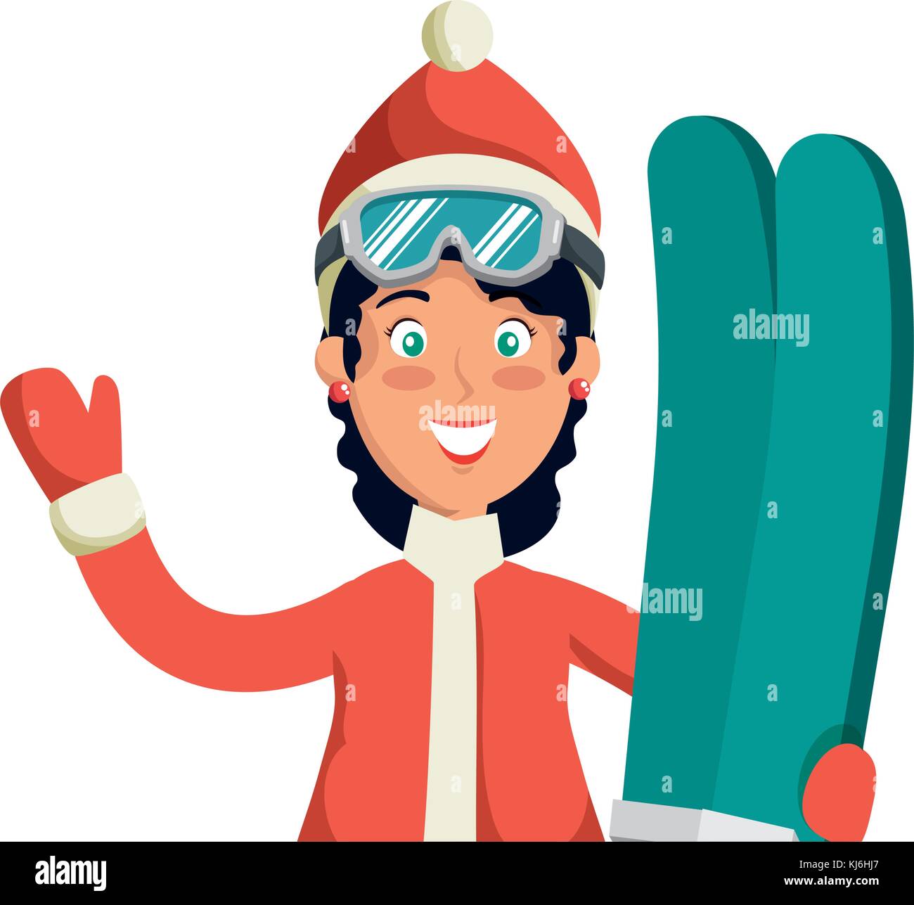 Skiing fashion Stock Vector Images - Alamy
