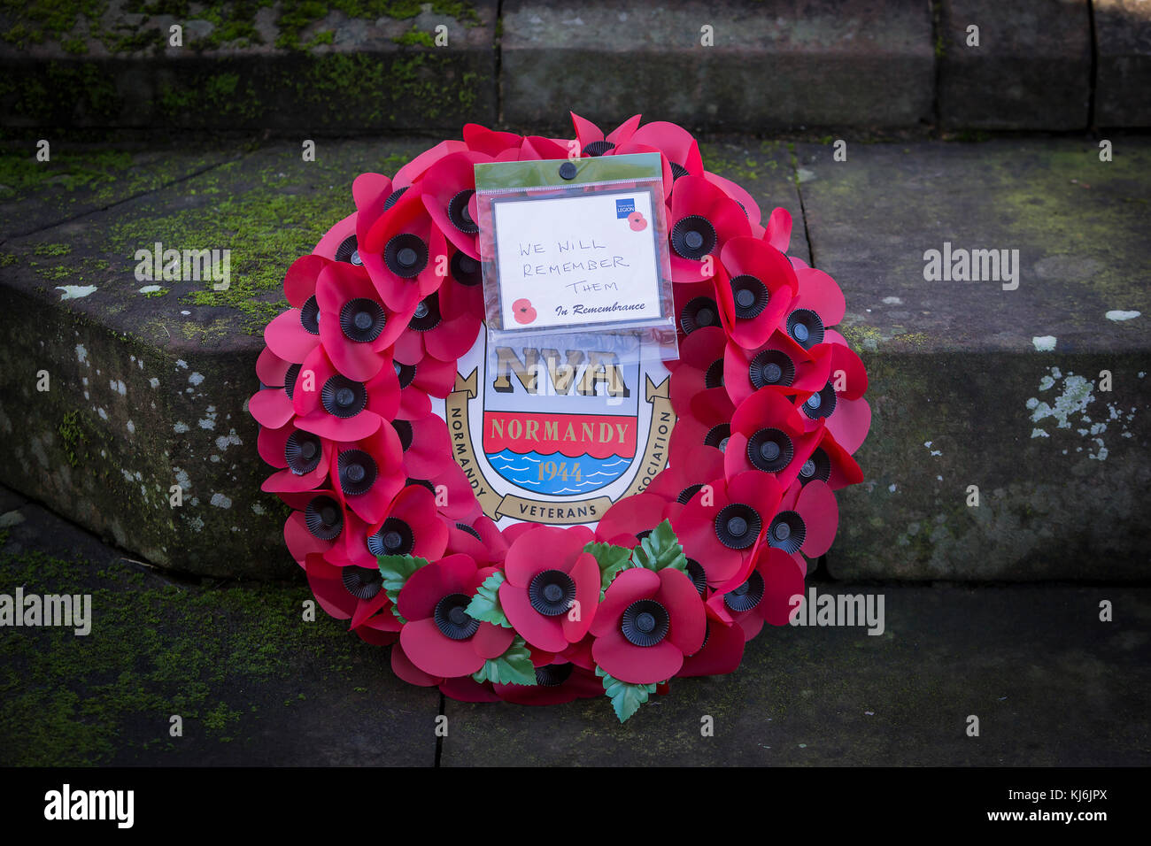 Poppy Wreath from the Normandy Veterans Association remembering WW2 ...
