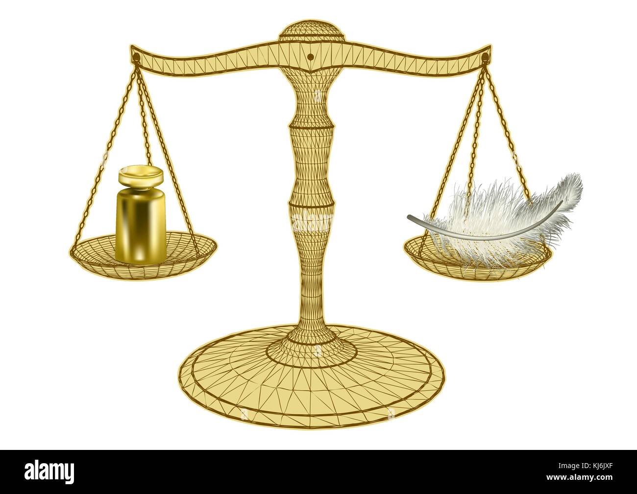 scales of justice isolated on a white background Stock Vector Image ...