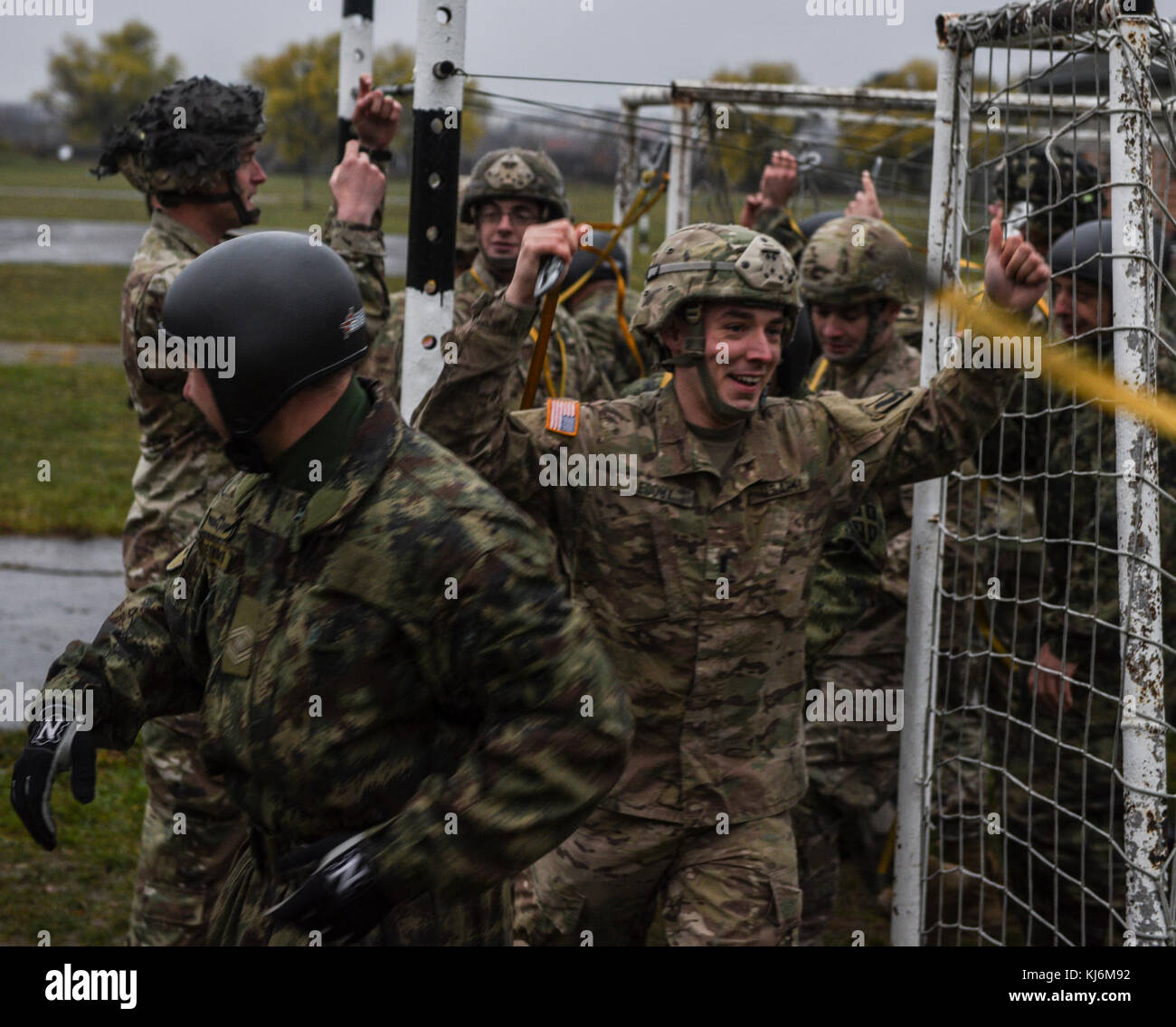 PANCEVO, Serbia -- Paratroopers from 2nd Bn, 503rd Infantry Regiment ...