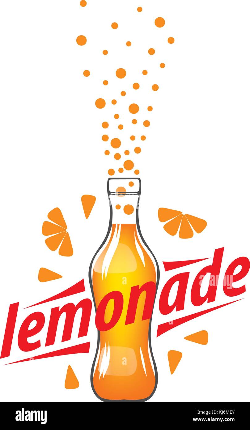Glass lemonade bottle soda Stock Vector Images - Alamy