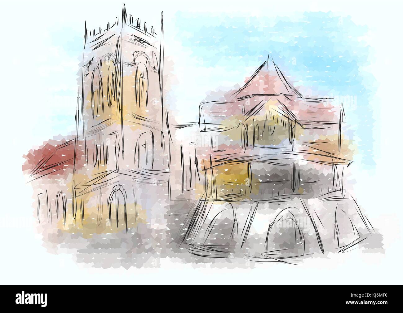 Shimla town Stock Vector Images - Alamy