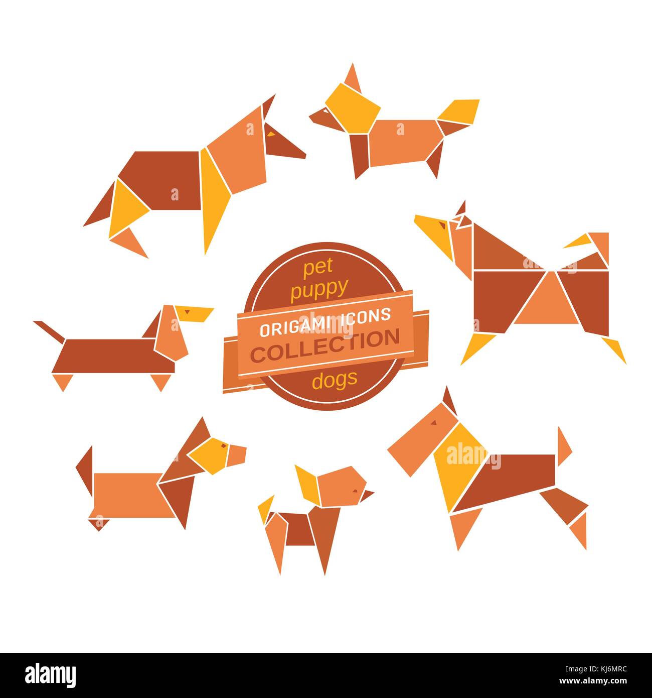 Cartoon dogs icon set Stock Vector Image & Art - Alamy