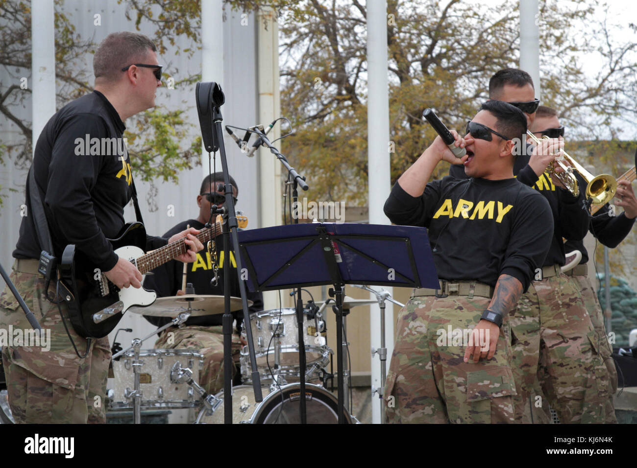 BAGRAM AIRFIELD, Afghanistan - Band members with the 3rd Infantry ...