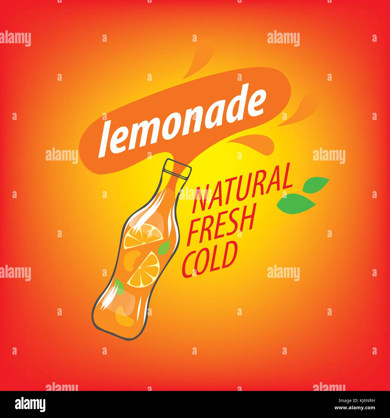 Glass lemonade bottle soda Stock Vector Images - Alamy