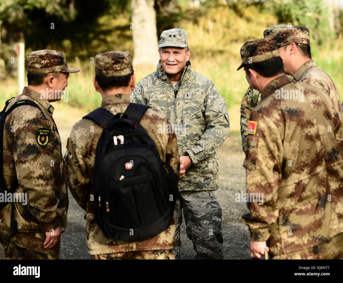 Maj. Gen. Michael Stencel, Adjutant General, Oregon, meets Soldiers ...