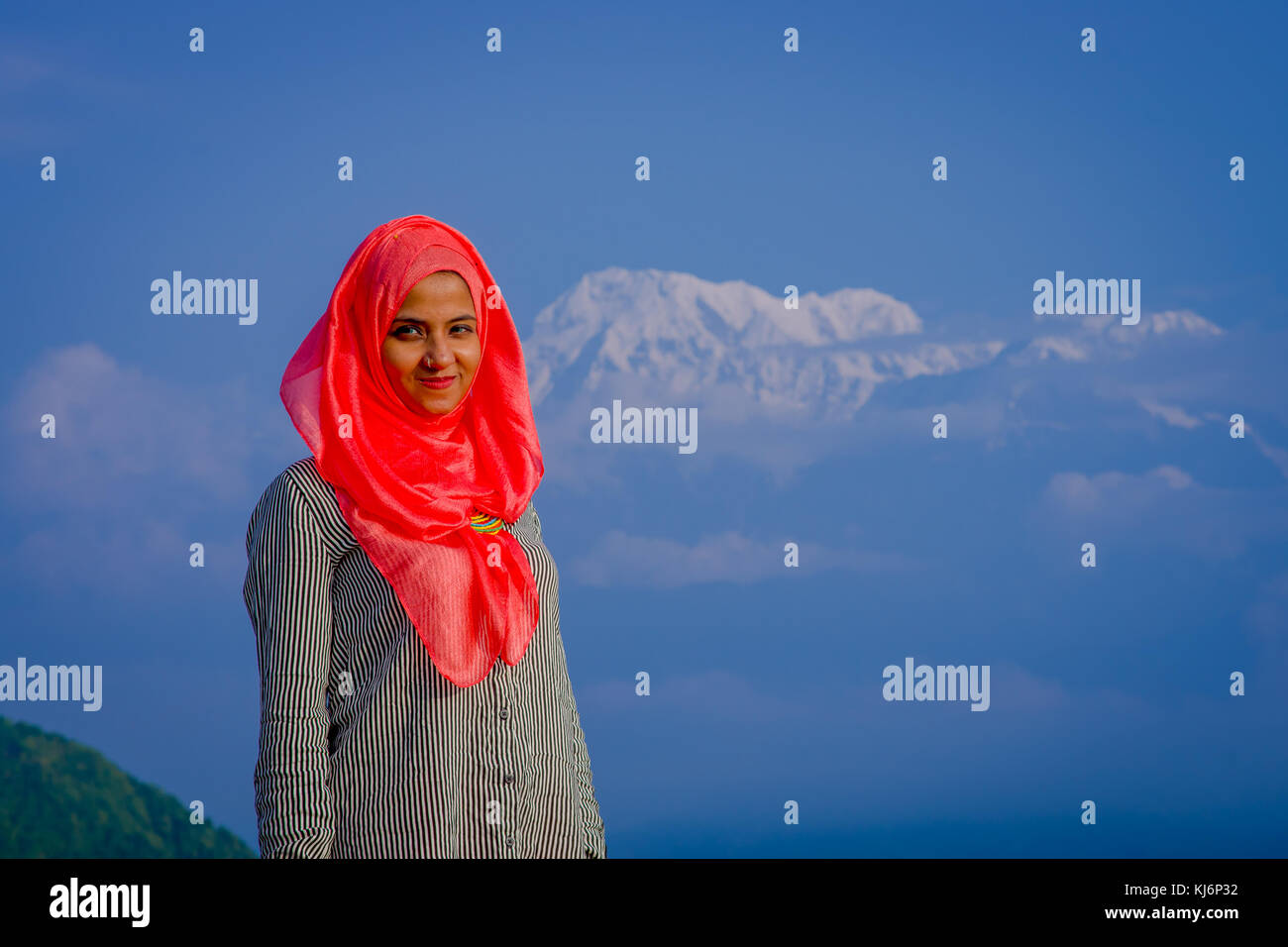 Nepal model greeting hi-res stock photography and images - Alamy