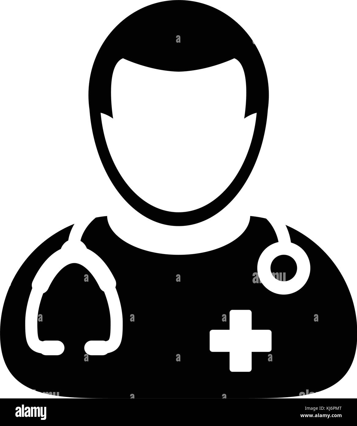 Doctor Icon Vector With Stethoscope for Medical Consultation Physician ...