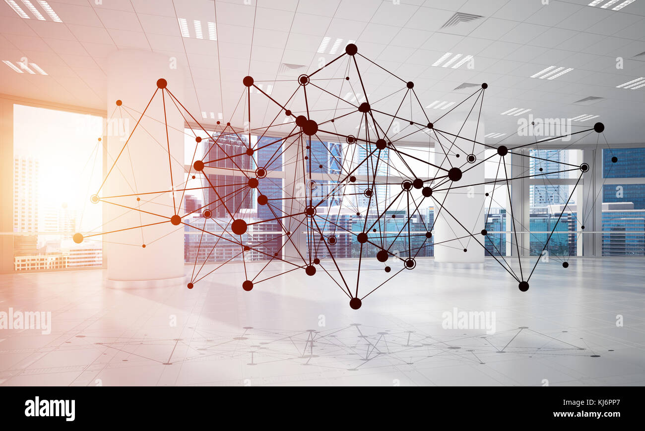 Networking and wireless connection as concept for effective modern ...