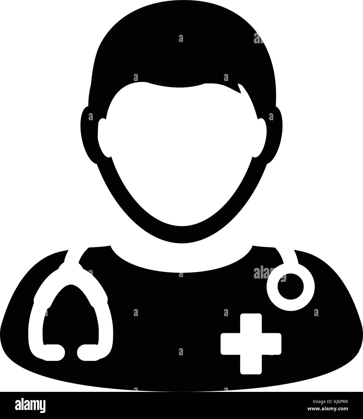 Doctor Icon Vector With Stethoscope for Medical Consultation Physician ...