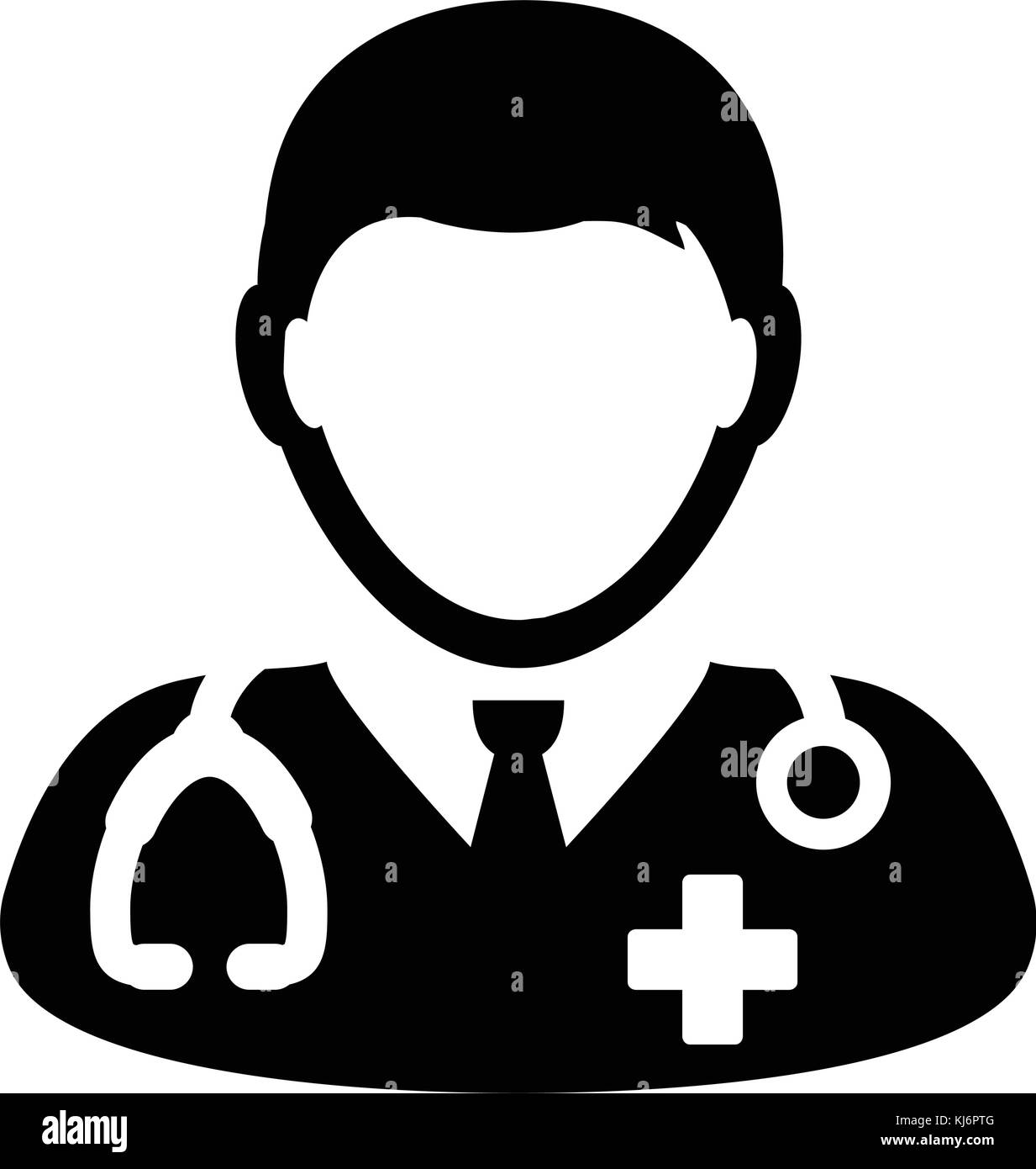 Doctor Icon Vector With Stethoscope for Medical Consultation Physician ...