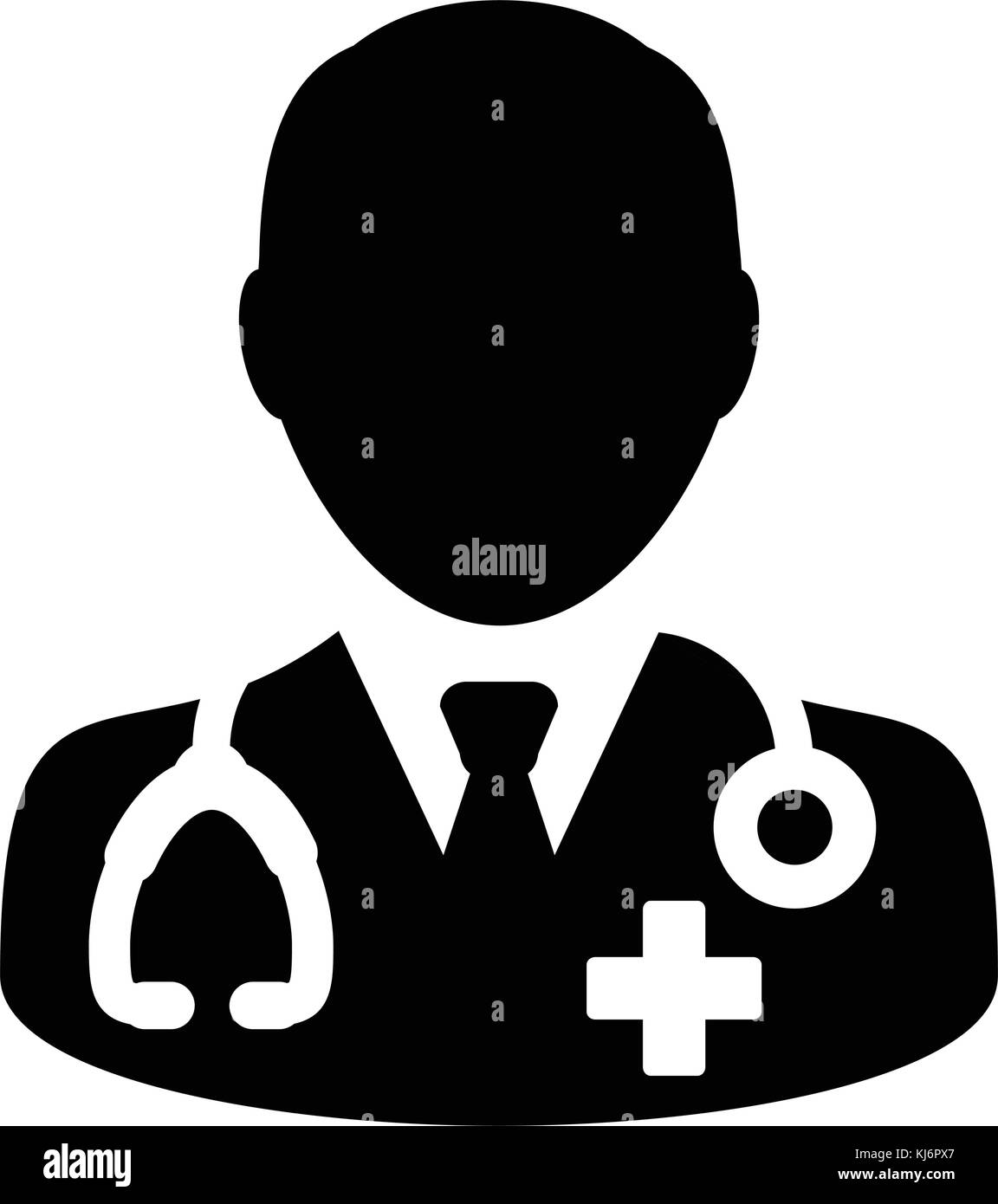 Doctor Icon Vector With Stethoscope for Medical Consultation Physician ...