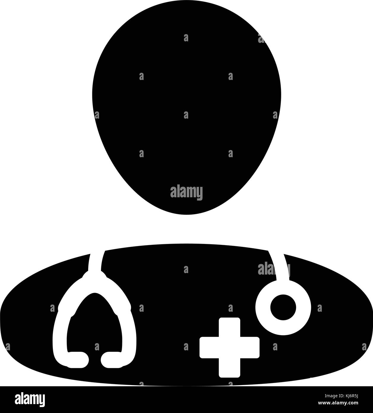 Doctor Icon Vector With Stethoscope for Medical Consultation Physician ...