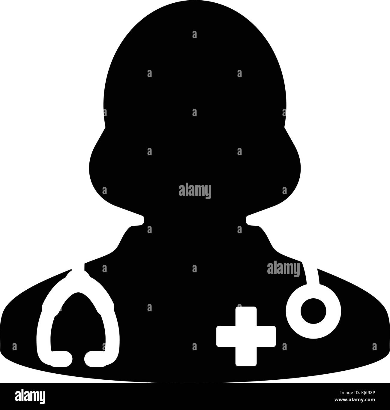 Doctor Icon Vector With Stethoscope for Medical Consultation Physician ...