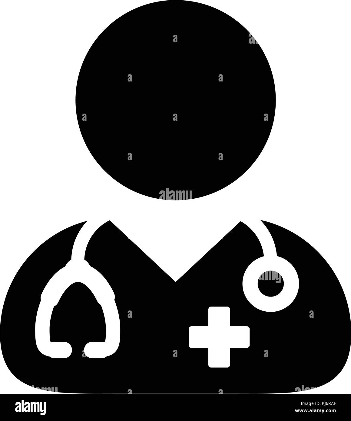 Doctor Icon Vector With Stethoscope for Medical Consultation Physician ...