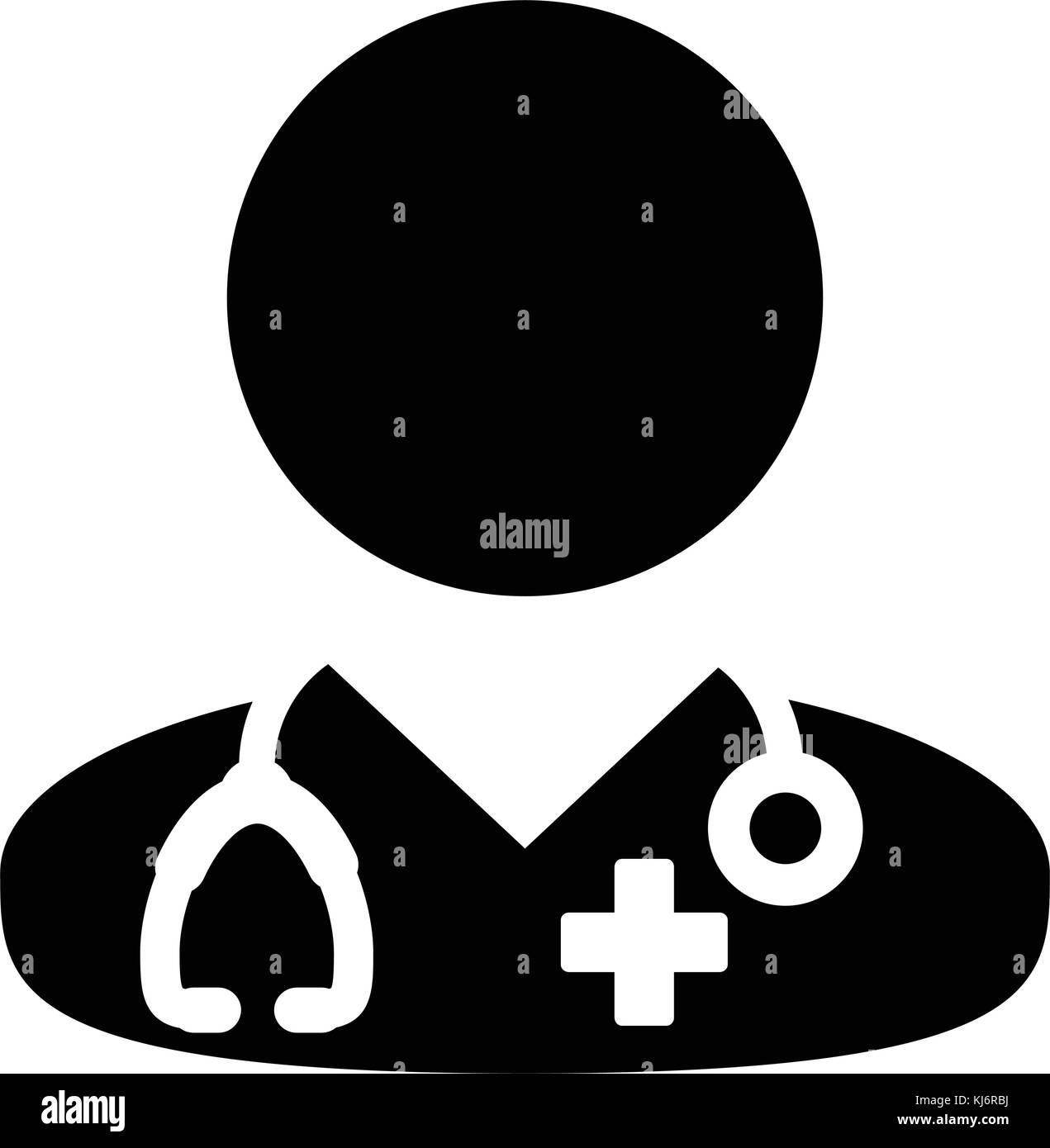 Doctor Icon Vector With Stethoscope for Medical Consultation Physician ...