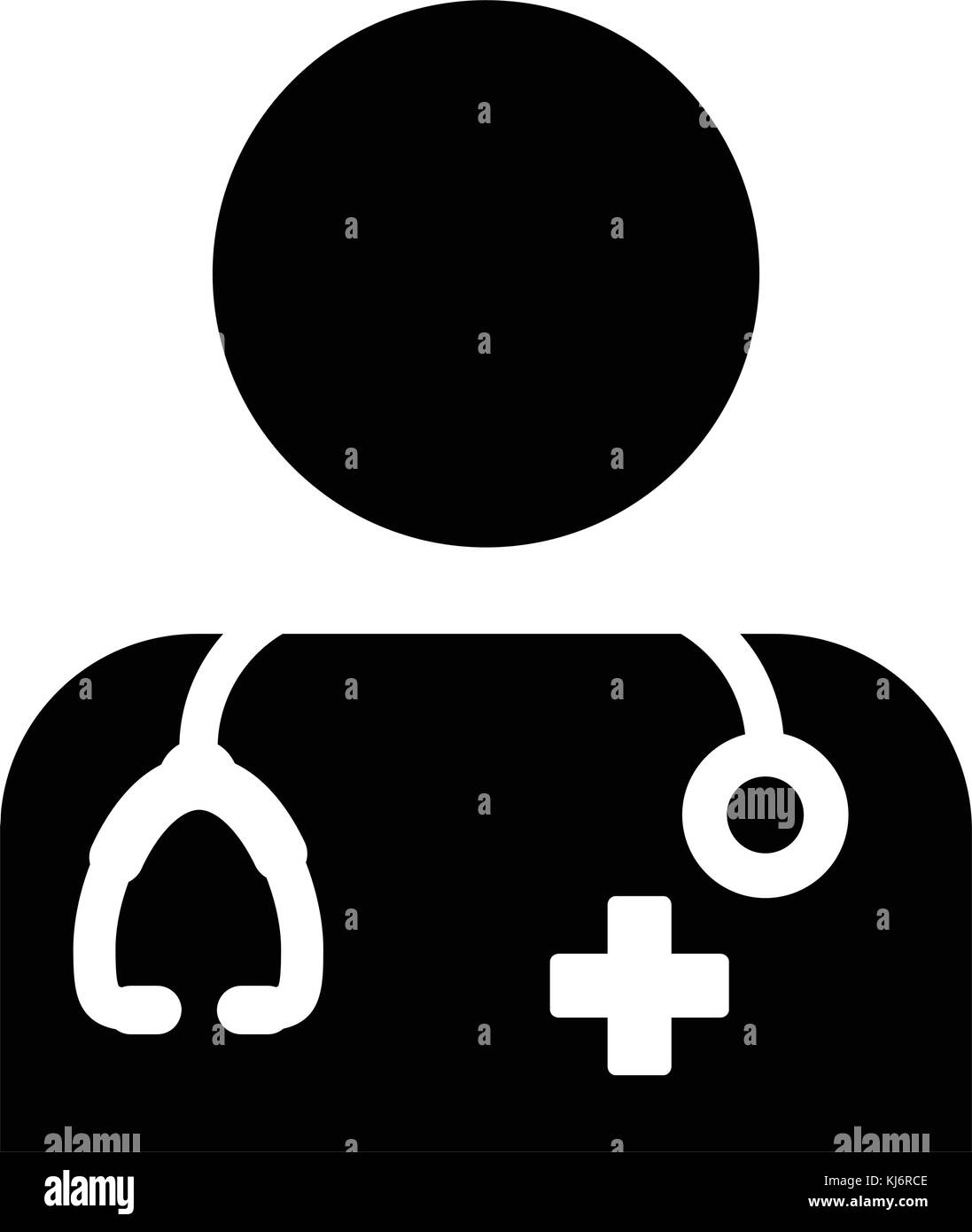 Doctor Icon Vector With Stethoscope for Medical Consultation Physician ...