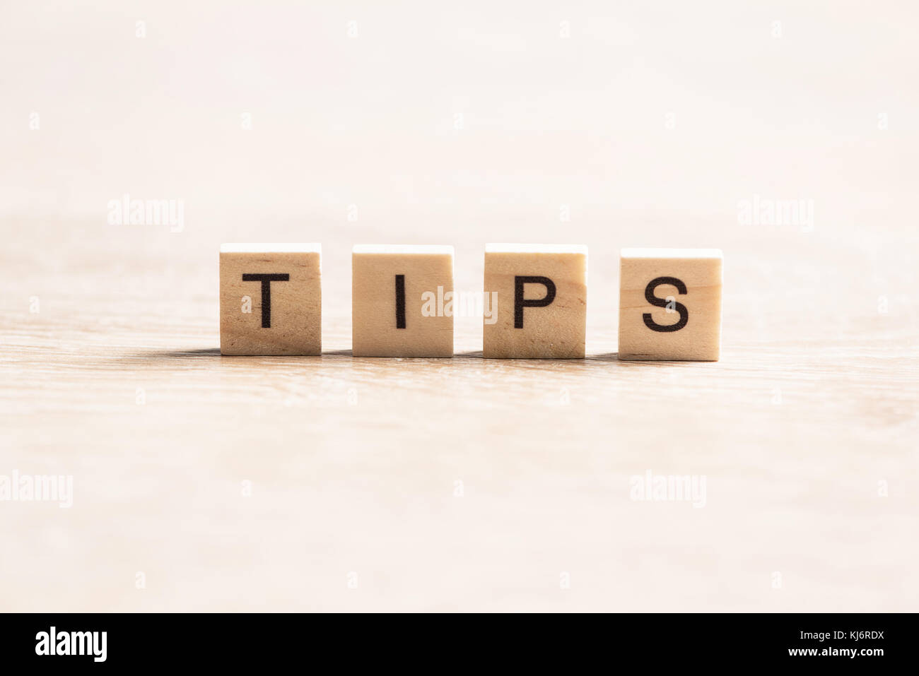 Tips word concept Stock Photo - Alamy