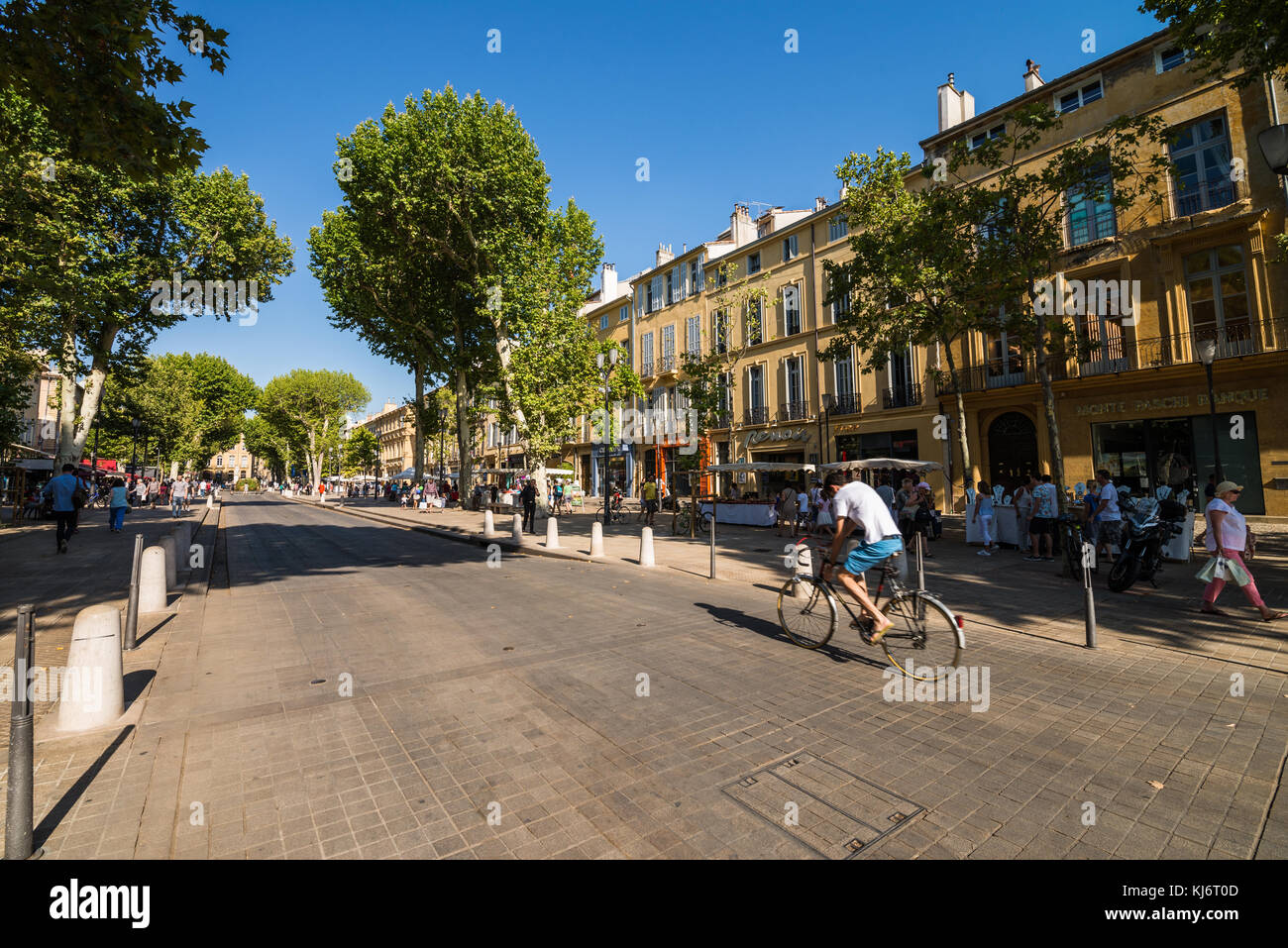 Street of the Aix en Provence, Provence, France, Europe Stock Photo - Alamy